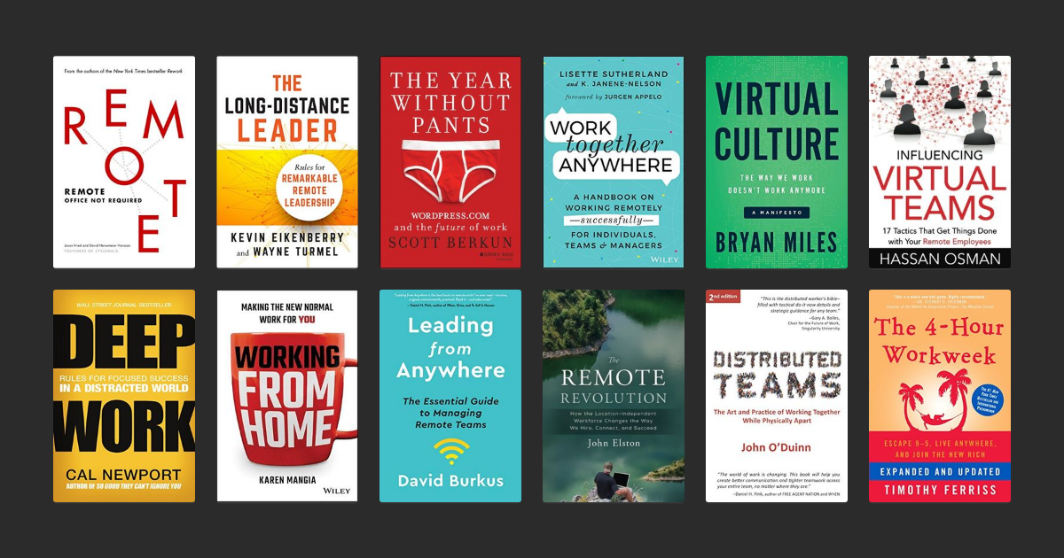 39 Best Remote Work Books