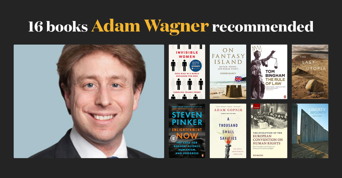 21 books Adam Wagner recommended