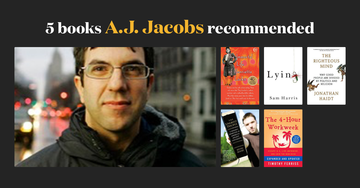 5 books A.J. Jacobs recommended