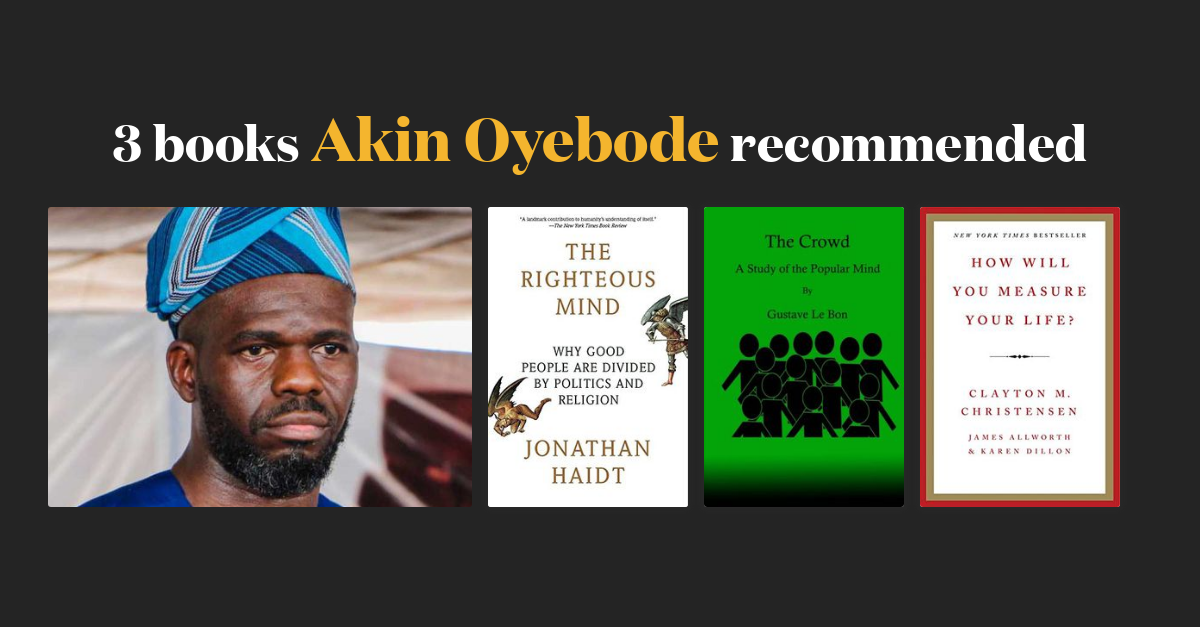 5 books Akin Oyebode recommended