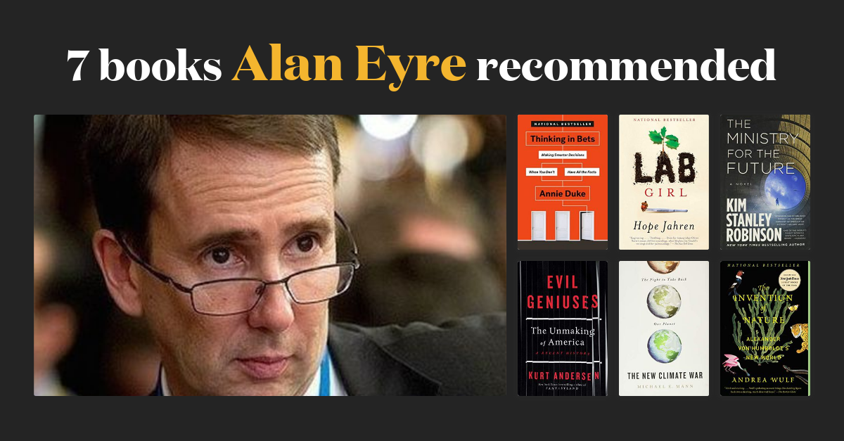 10 books Alan Eyre recommended