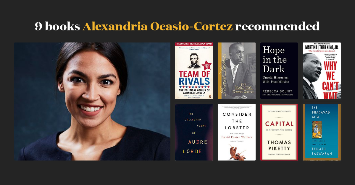 9 books Alexandria Ocasio-Cortez recommended