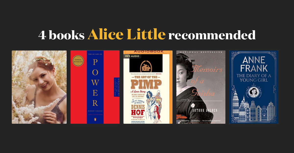4 books Alice Little recommended