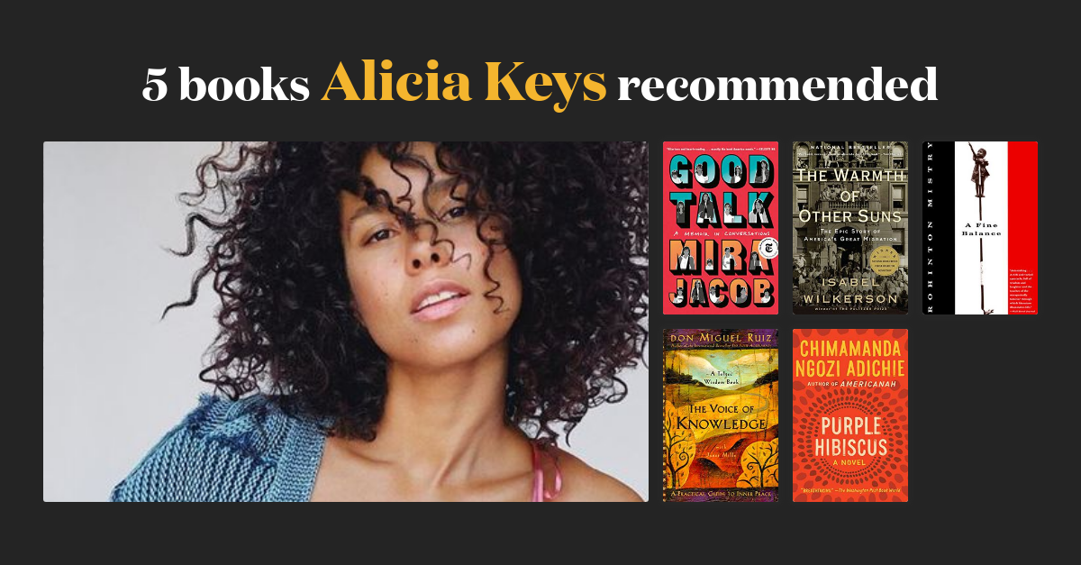 7 books Alicia Keys recommended