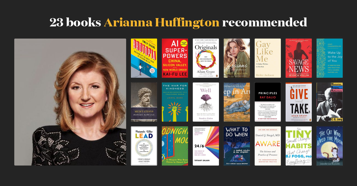 25 books Arianna Huffington recommended