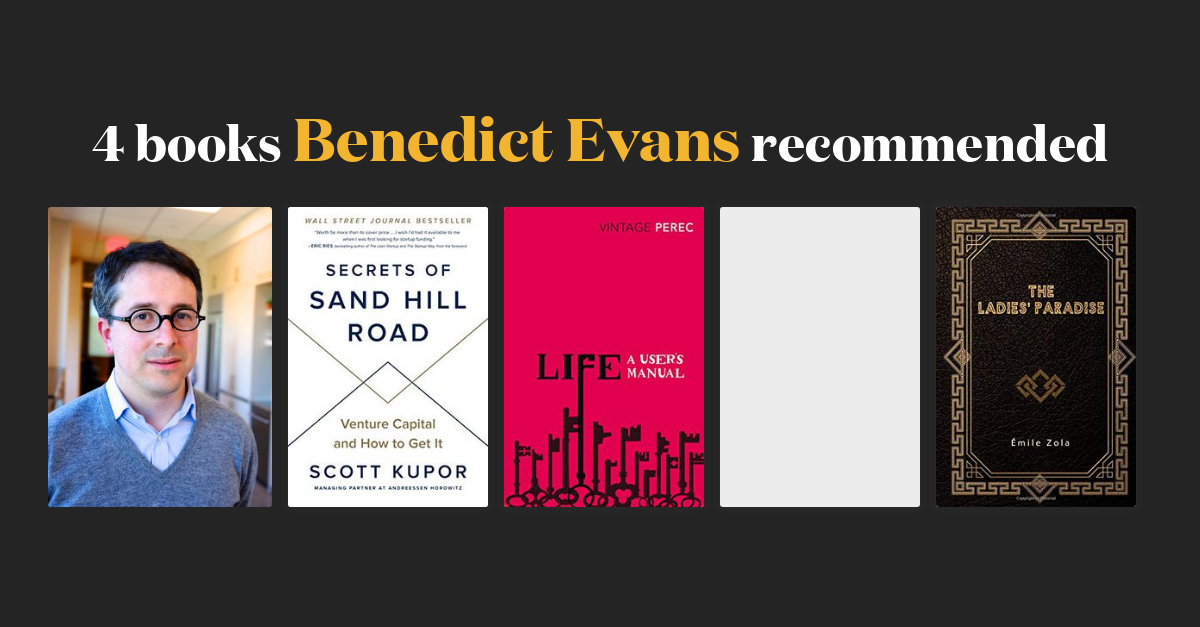 4 books Benedict Evans recommended