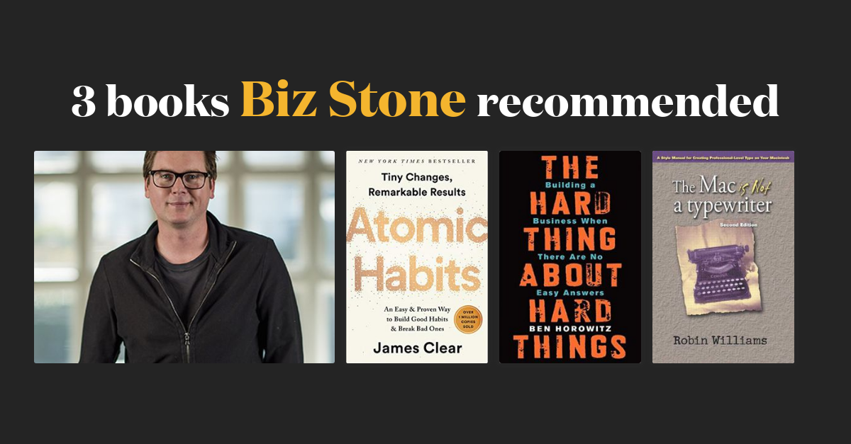 4 books Biz Stone recommended