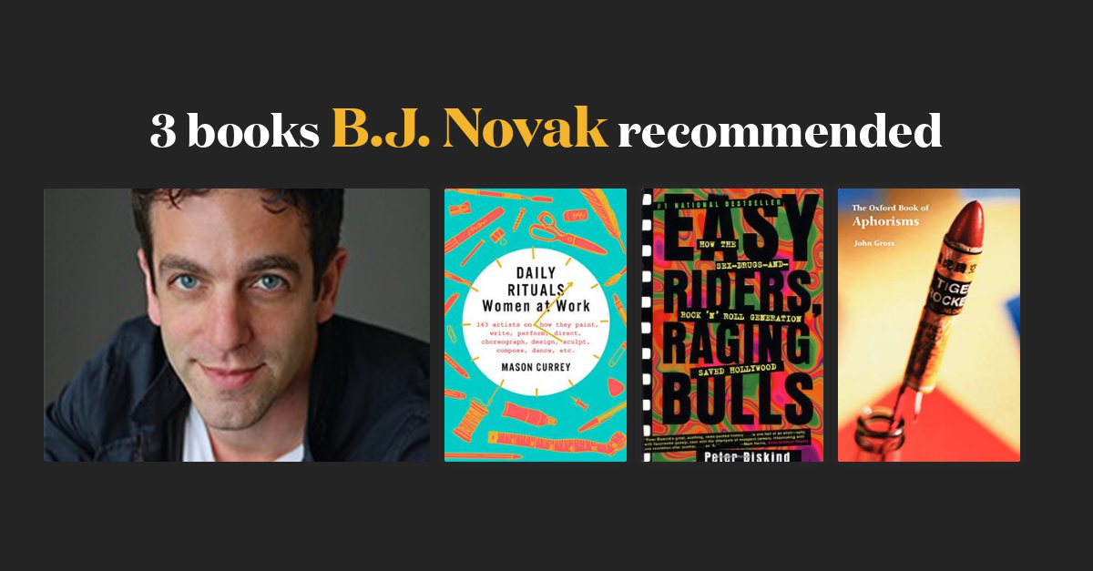 8 books B.J. Novak recommended