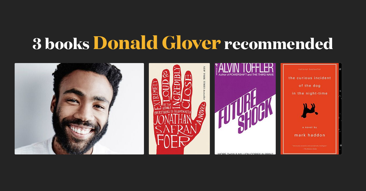3 books Donald Glover recommended