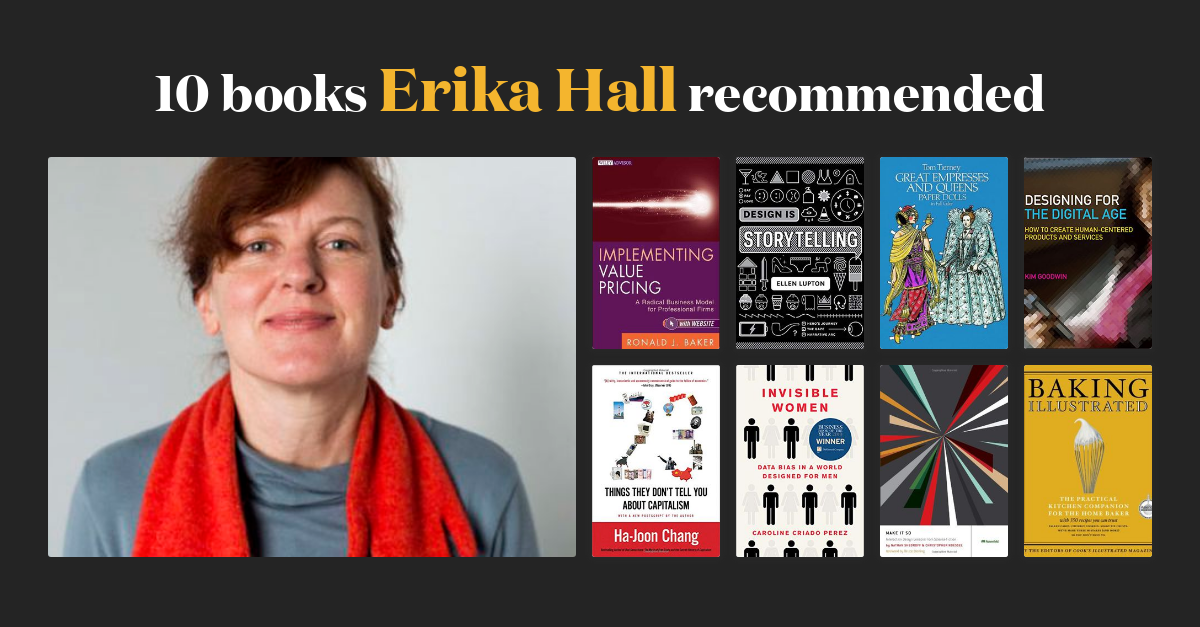 17 books Erika Hall recommended