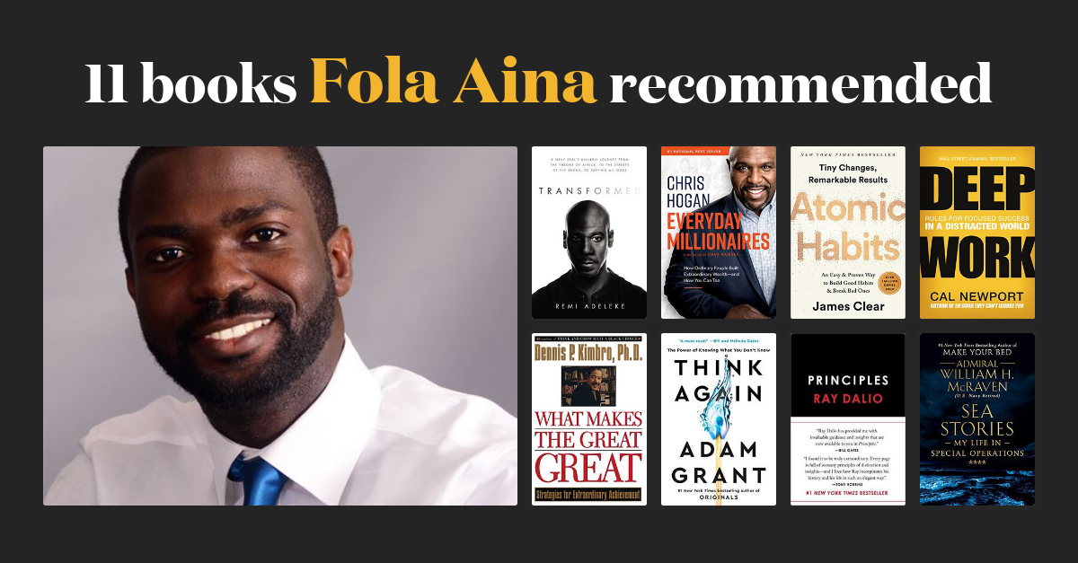 11 books Fola Aina recommended