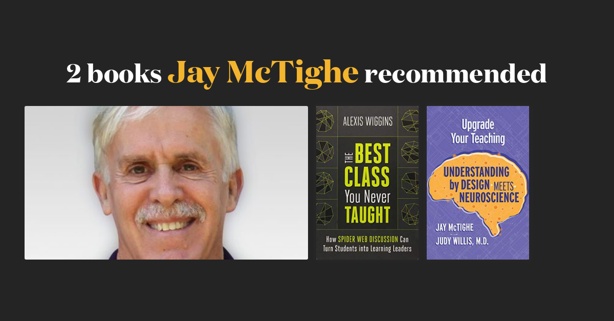 3 books Jay McTighe recommended