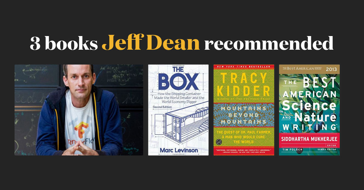 4 books Jeff Dean recommended