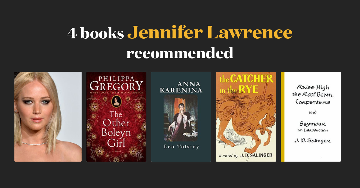 4 books Jennifer Lawrence recommended