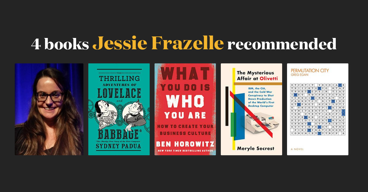 4 books Jessie Frazelle recommended