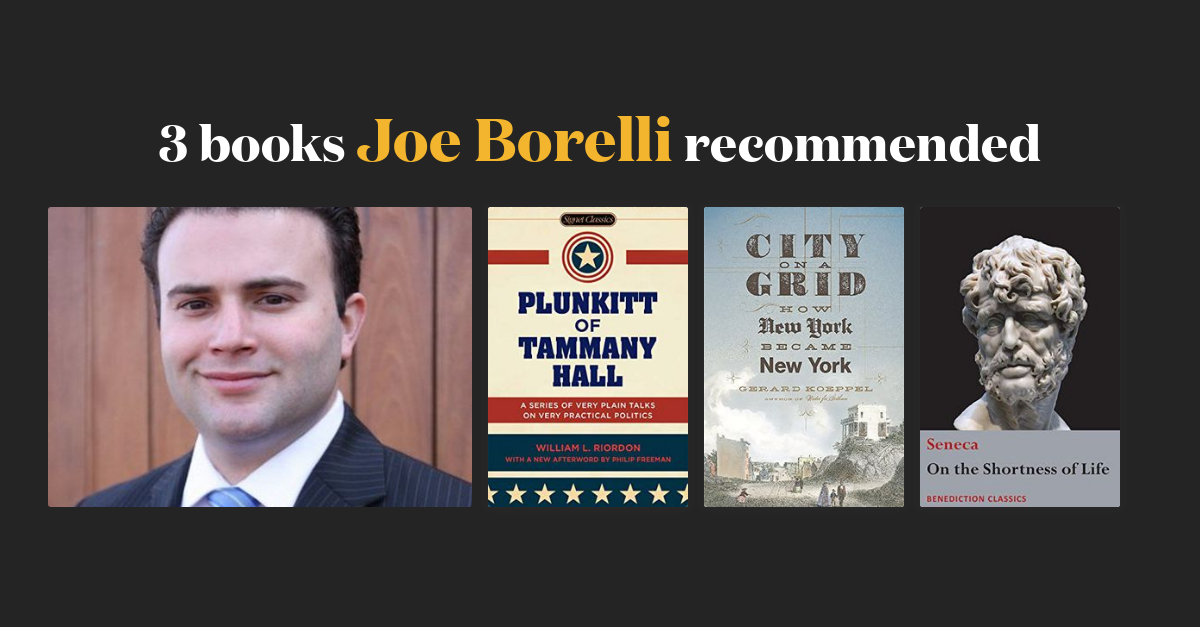 3 books Joe Borelli recommended