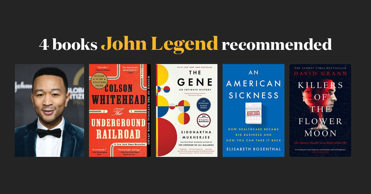4 books John Legend recommended