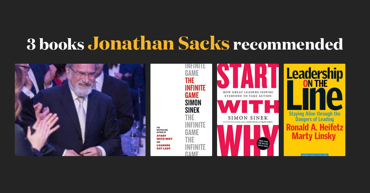 7 books Jonathan Sacks recommended
