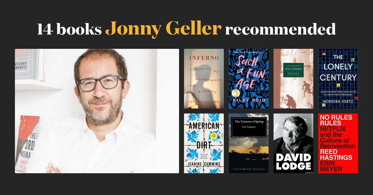 25 books Jonny Geller recommended