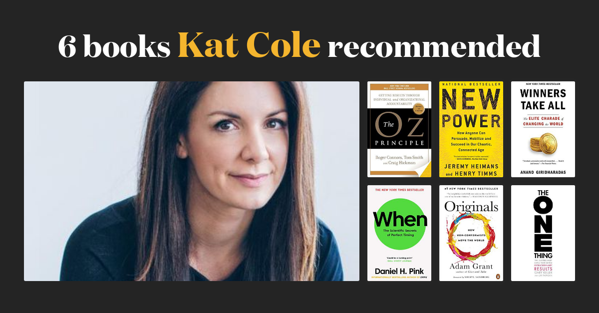 6 books Kat Cole recommended