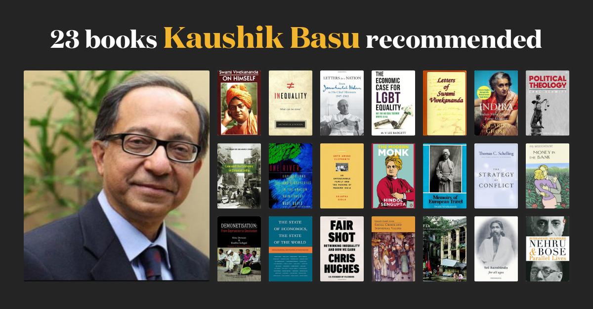 26 books Kaushik Basu recommended