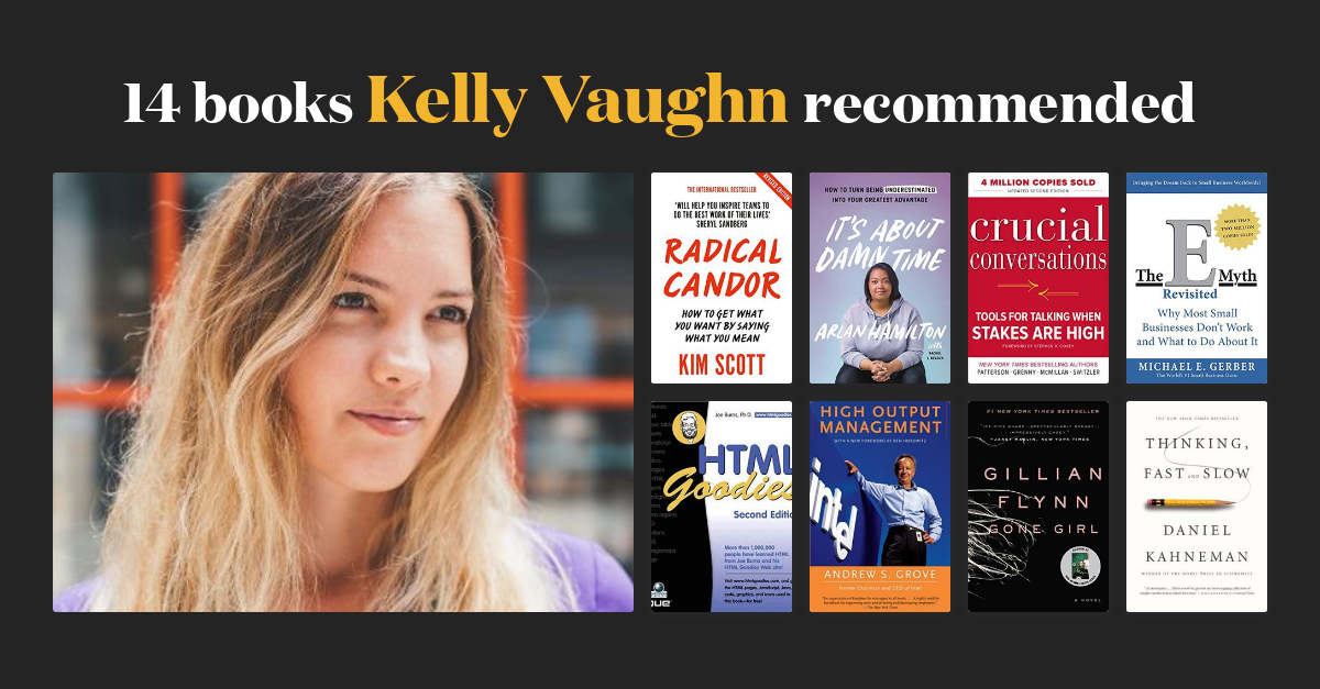 19 books Kelly Vaughn recommended