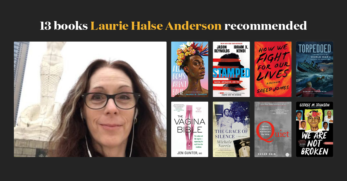 17 books Laurie Halse Anderson recommended