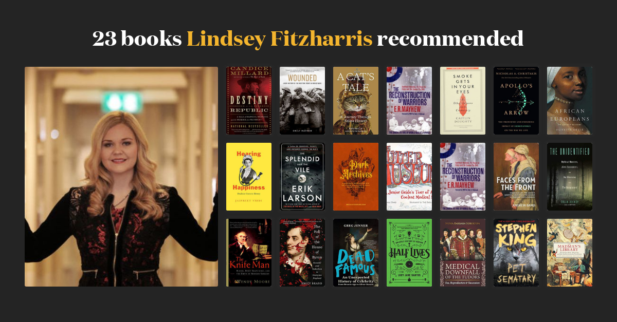 27 books Lindsey Fitzharris recommended