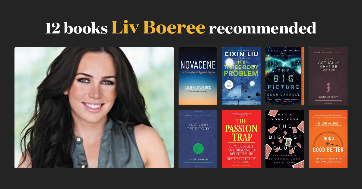 12 books Liv Boeree recommended