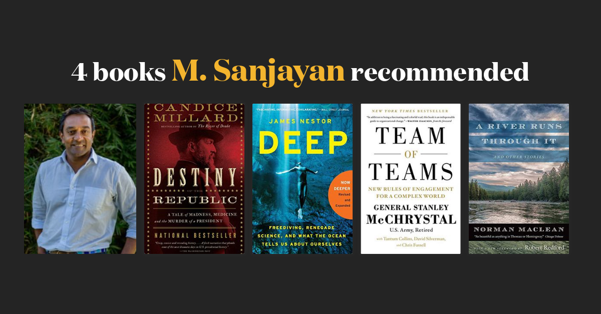 4 books M. Sanjayan recommended