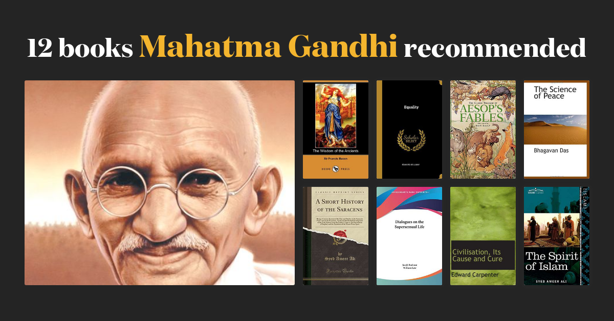 12 books Mahatma Gandhi recommended