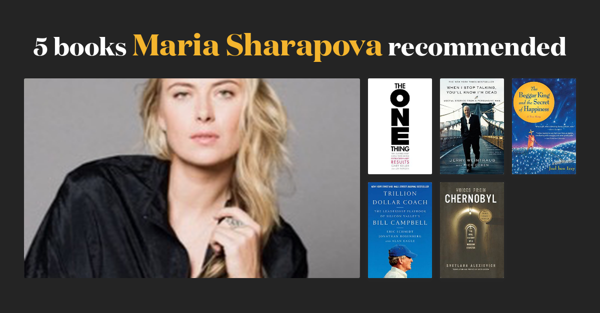 5 books Maria Sharapova recommended