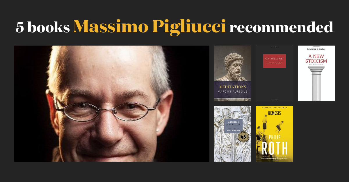 5 books Massimo Pigliucci recommended
