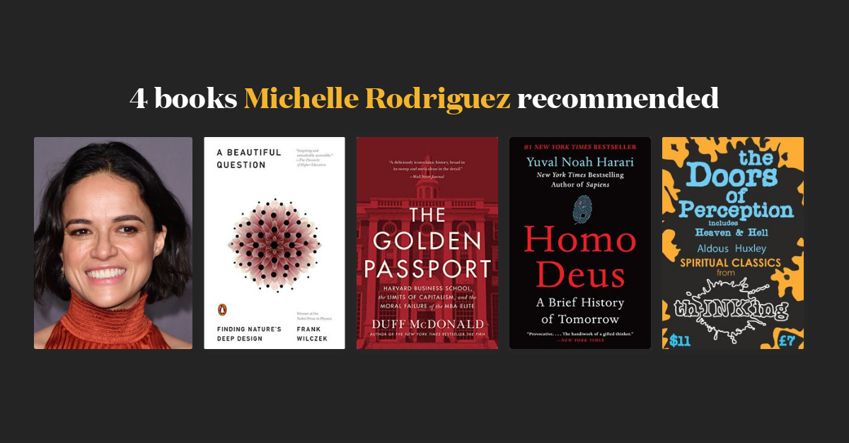 4 books Michelle Rodriguez recommended