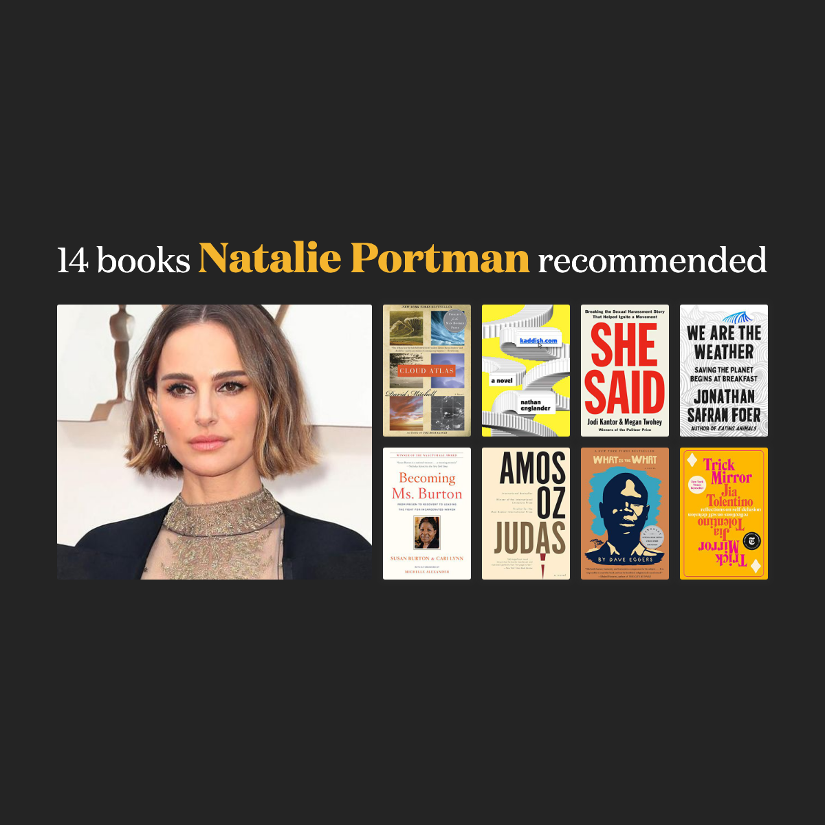 14 books Natalie Portman recommended