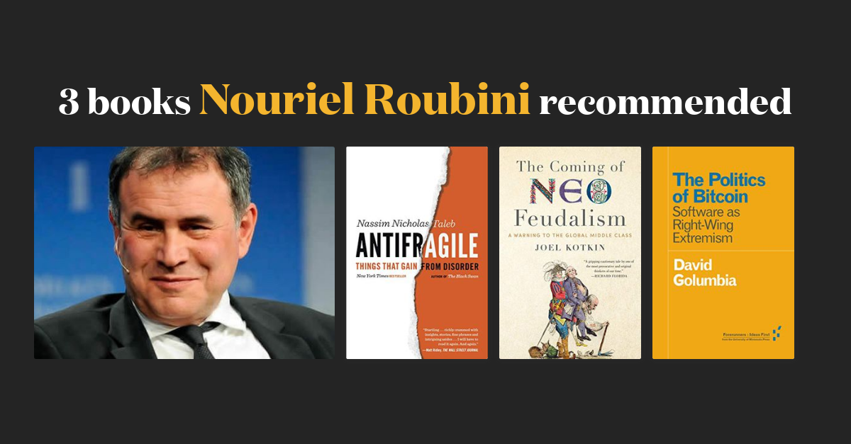 4 books Nouriel Roubini recommended