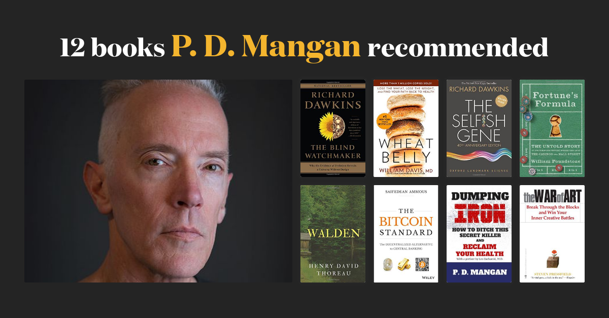 20 books P. D. Mangan recommended