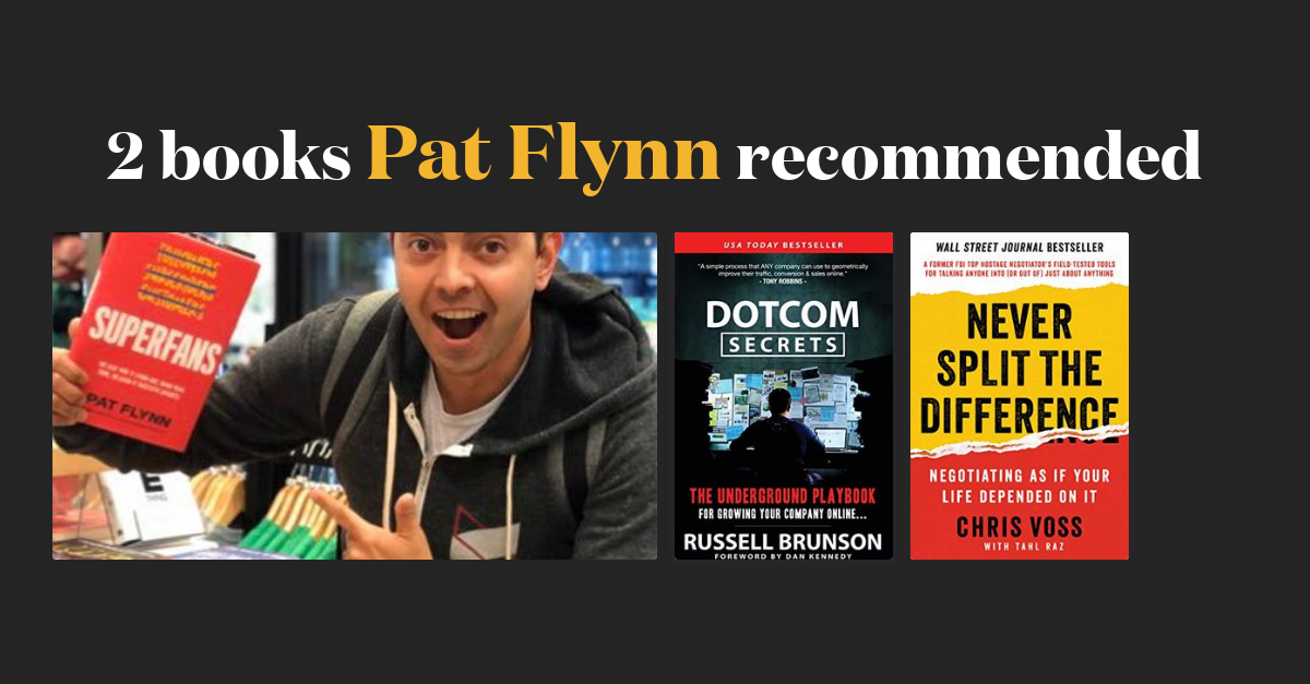 3 books Pat Flynn recommended