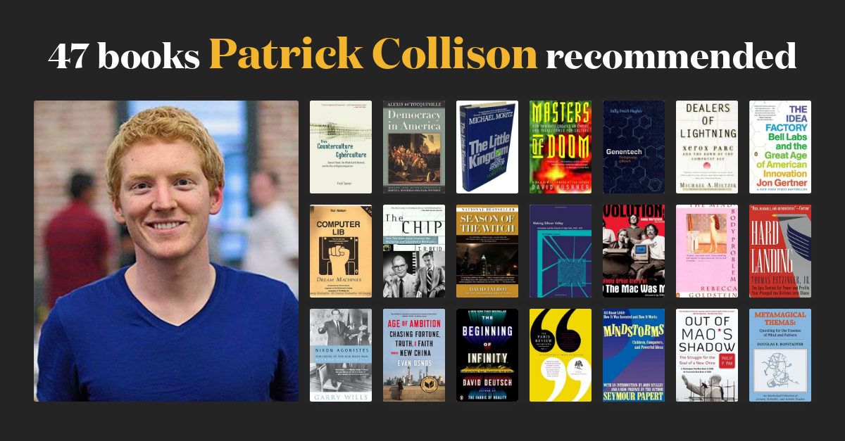 49 books Patrick Collison recommended