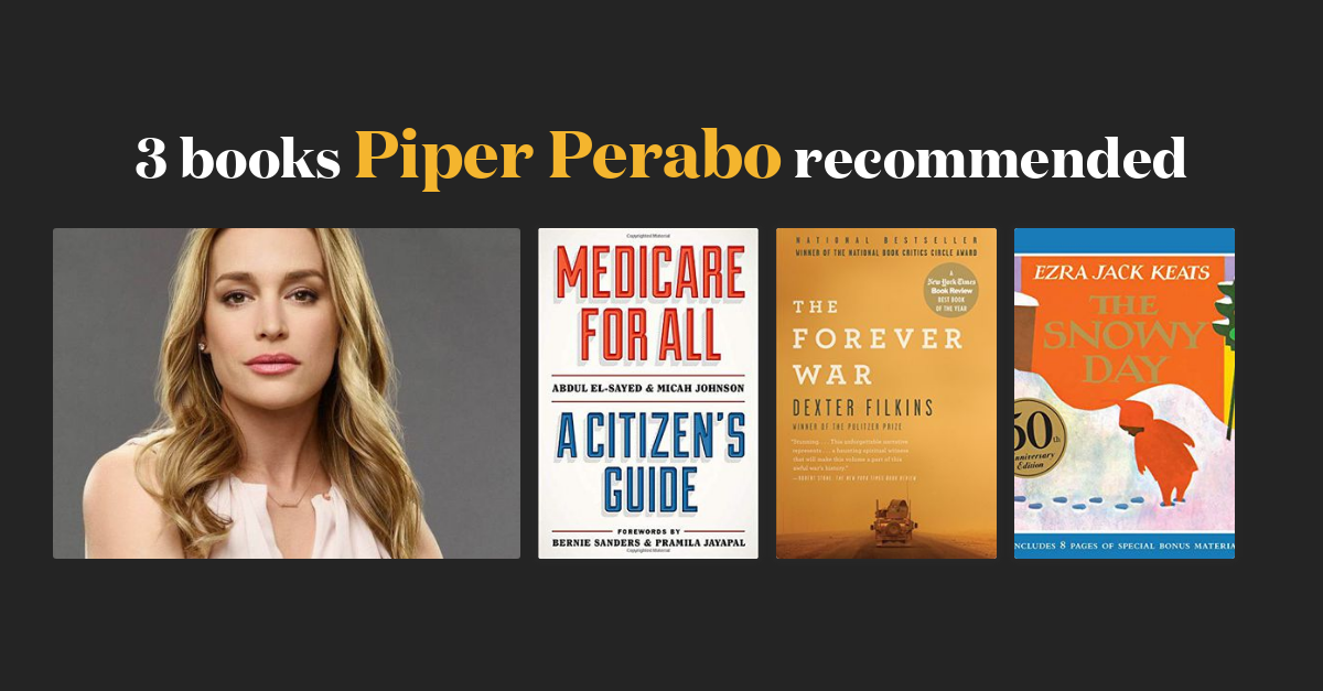 4 books Piper Perabo recommended