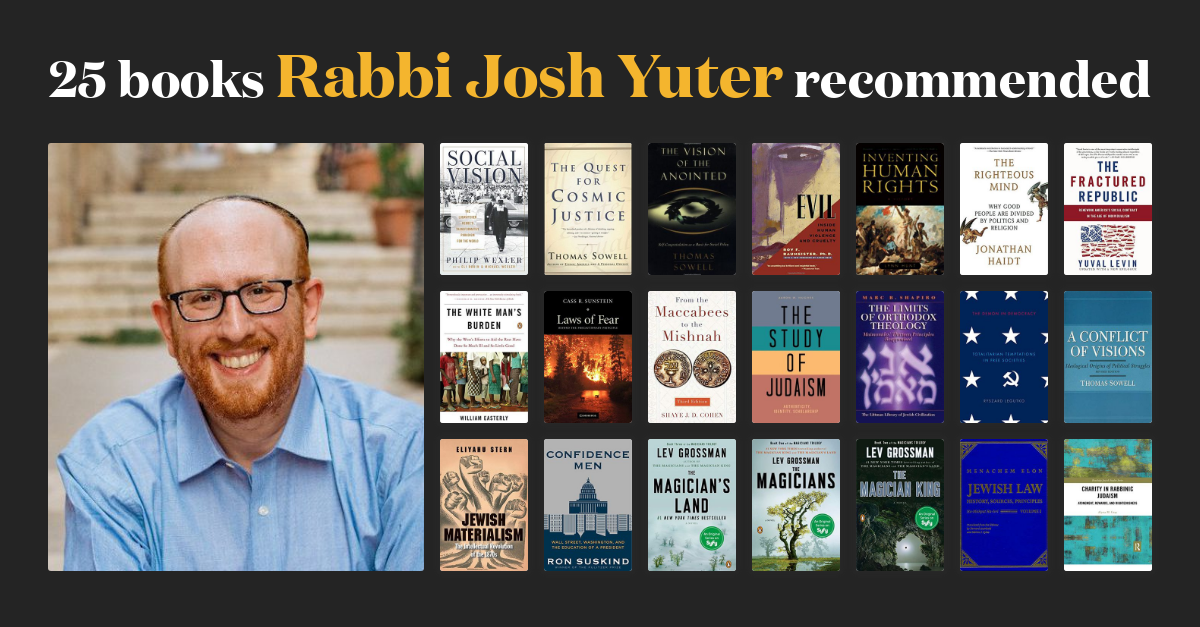 39 books Rabbi Josh Yuter recommended