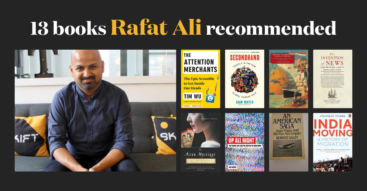 19 books Rafat Ali recommended