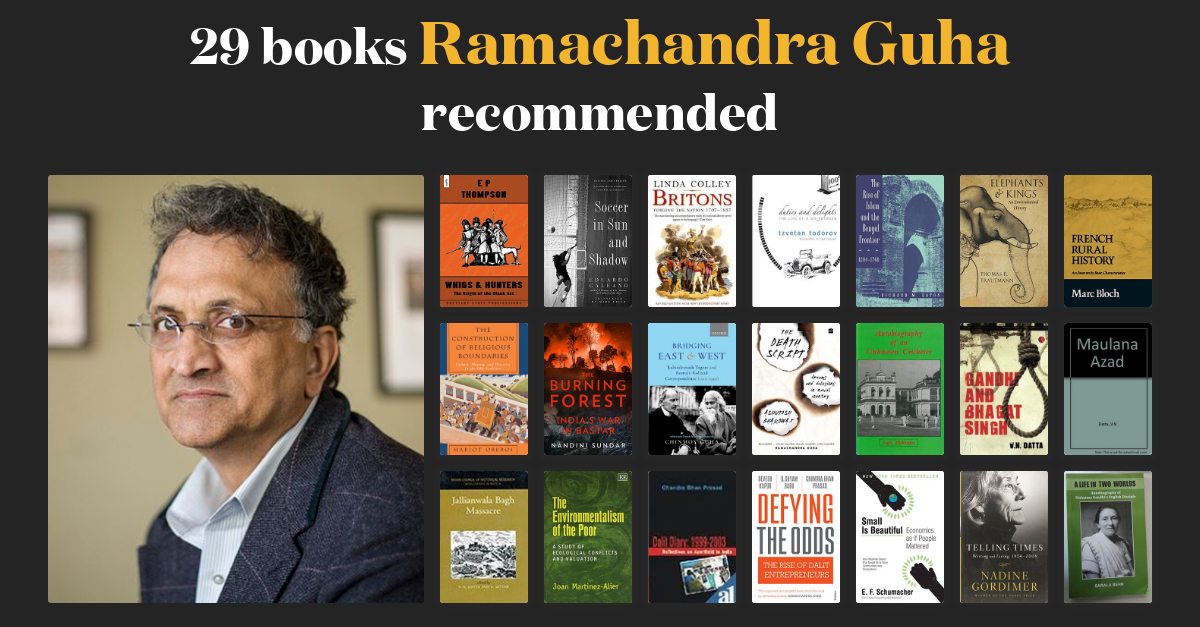 40 books Ramachandra Guha recommended