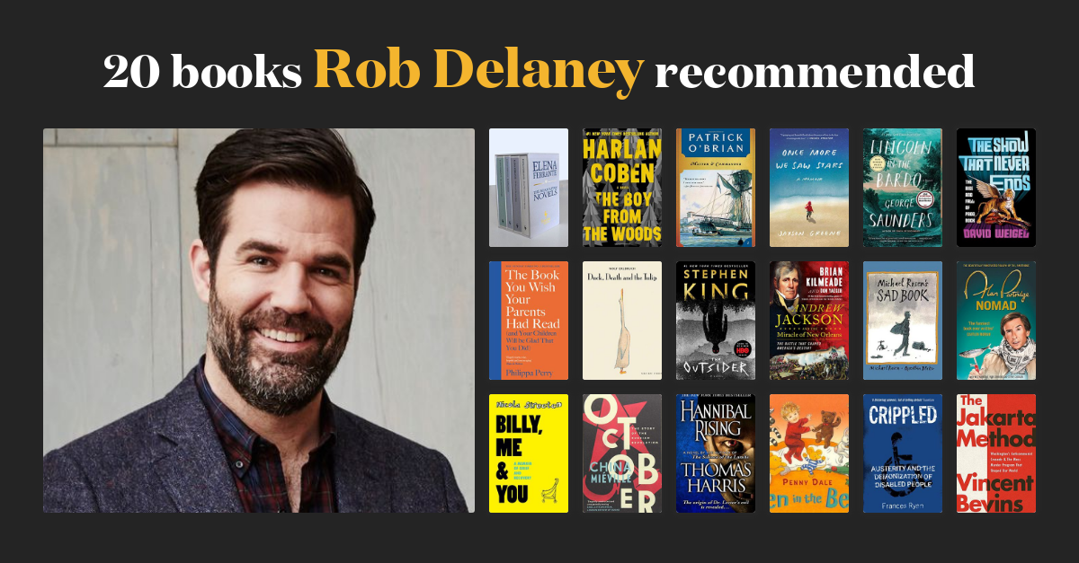23 books Rob Delaney recommended