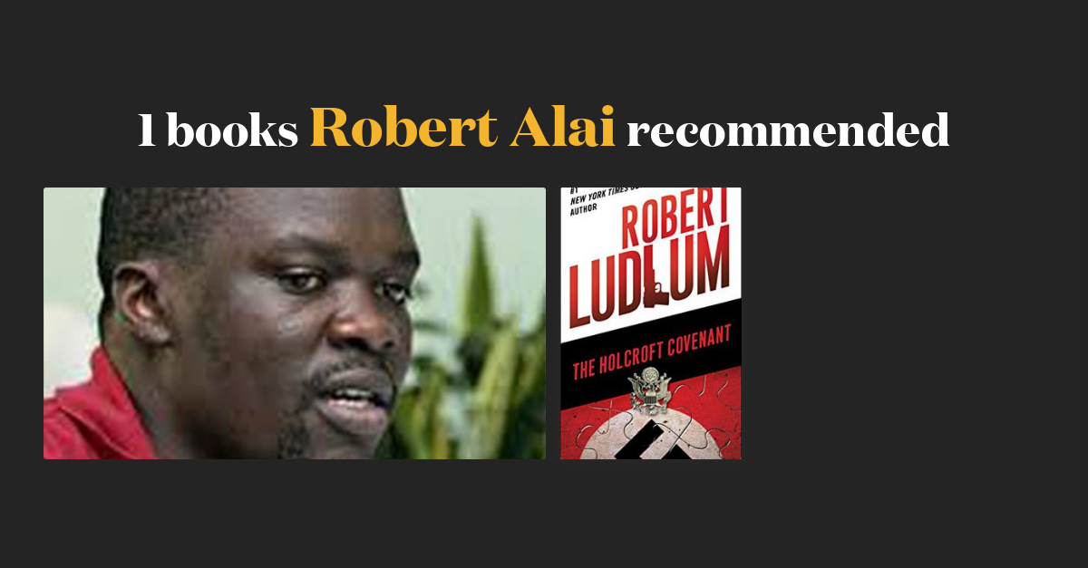 3 books Robert Alai recommended