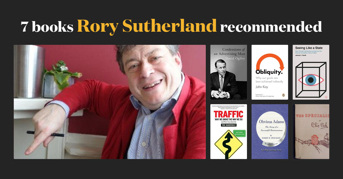 11 books Rory Sutherland recommended 11 books Rory Sutherland recommended