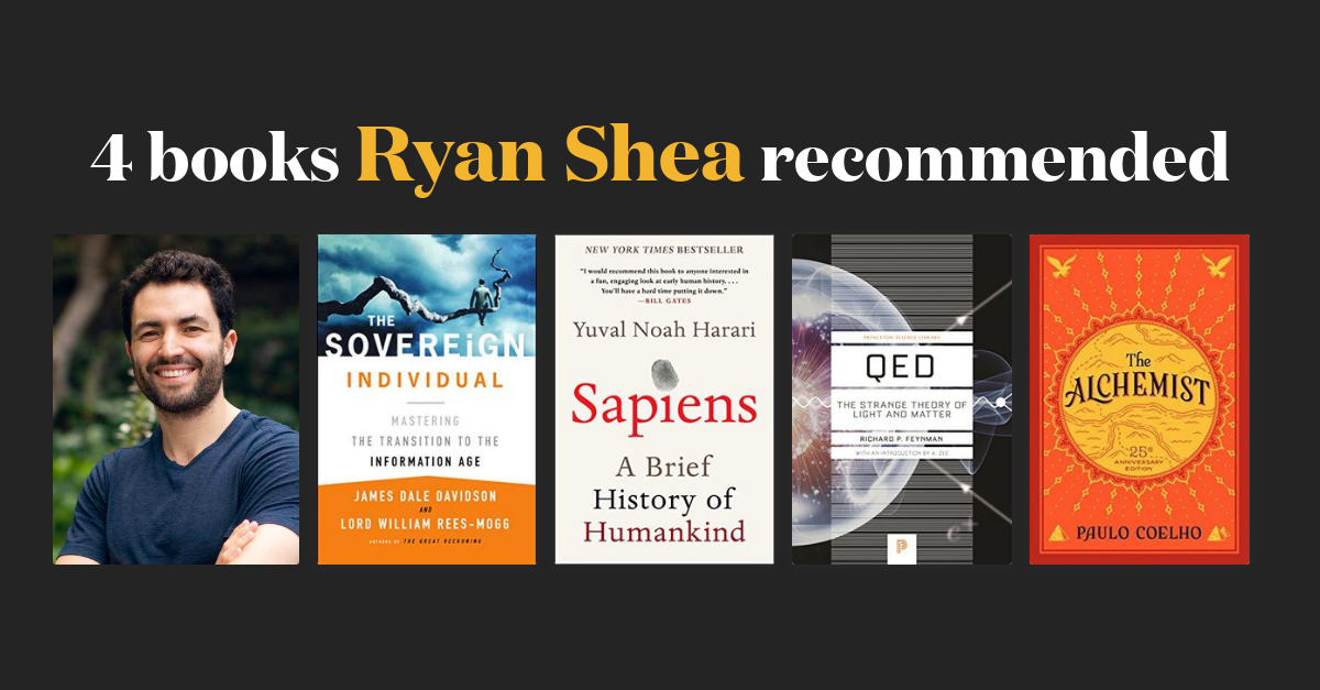 9 books Ryan Shea recommended
