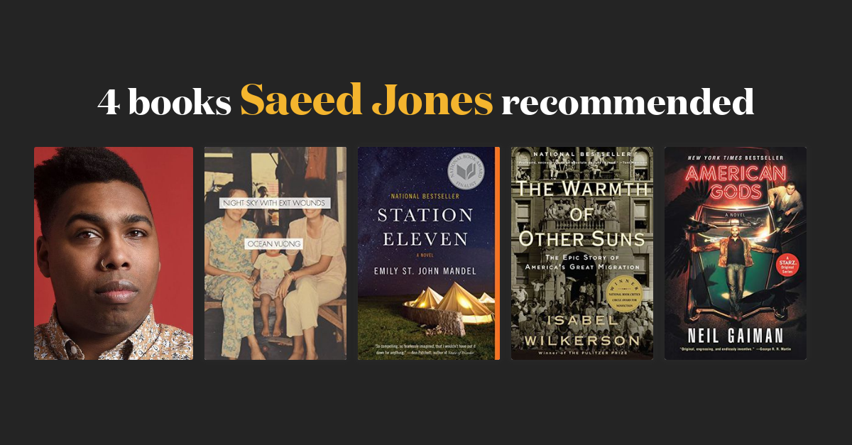 7 books Saeed Jones recommended