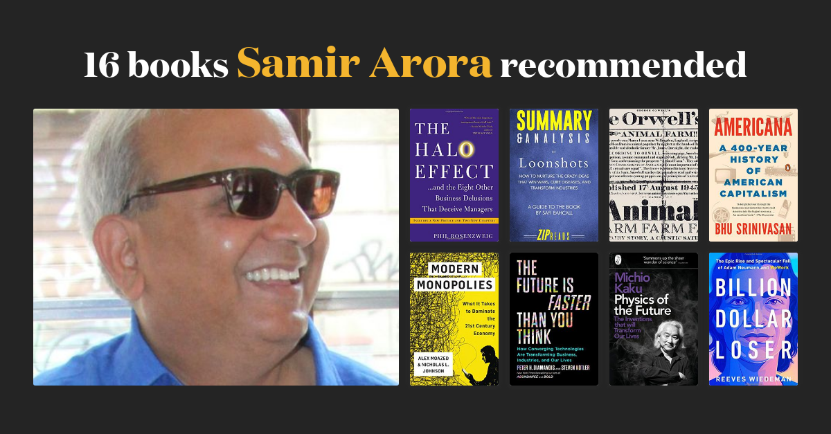 26 books Samir Arora recommended