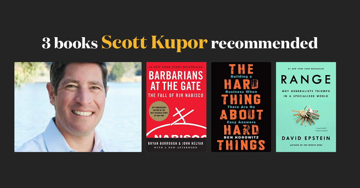 4 books Scott Kupor recommended